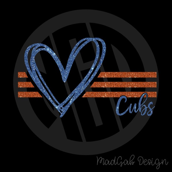 Cubs School Spirit Svg - Etsy