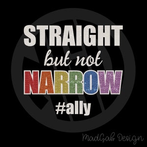 CUT FILE | Straight but Not Narrow | SVG Digital Download | Decal ...