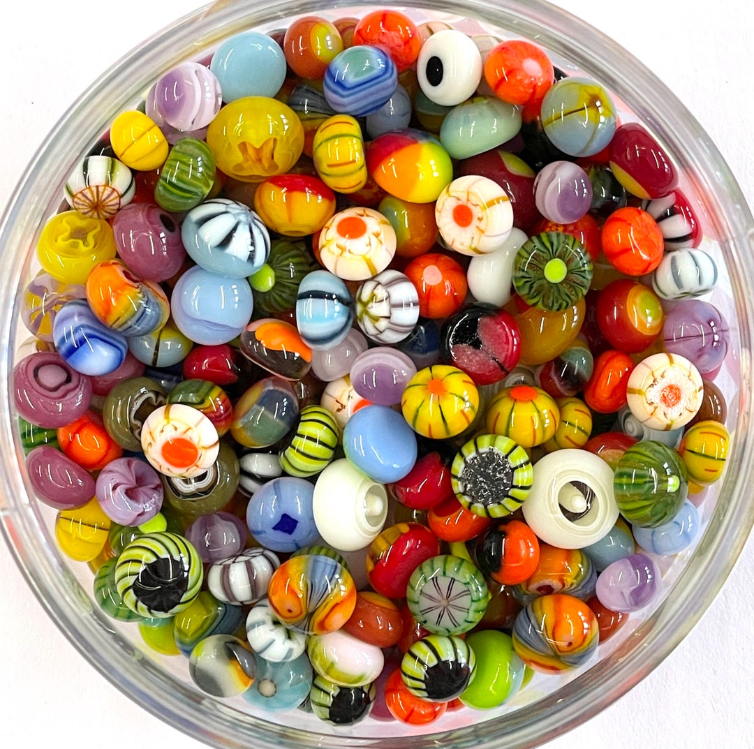 Mixed Decorative Dots Bullseye Glass 90coe 25g - Etsy UK