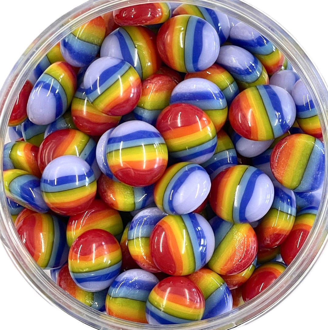 Large Rainbow Dots - Bullseye Fused Glass 90coe - 25g, Fusing, Mosaics ...