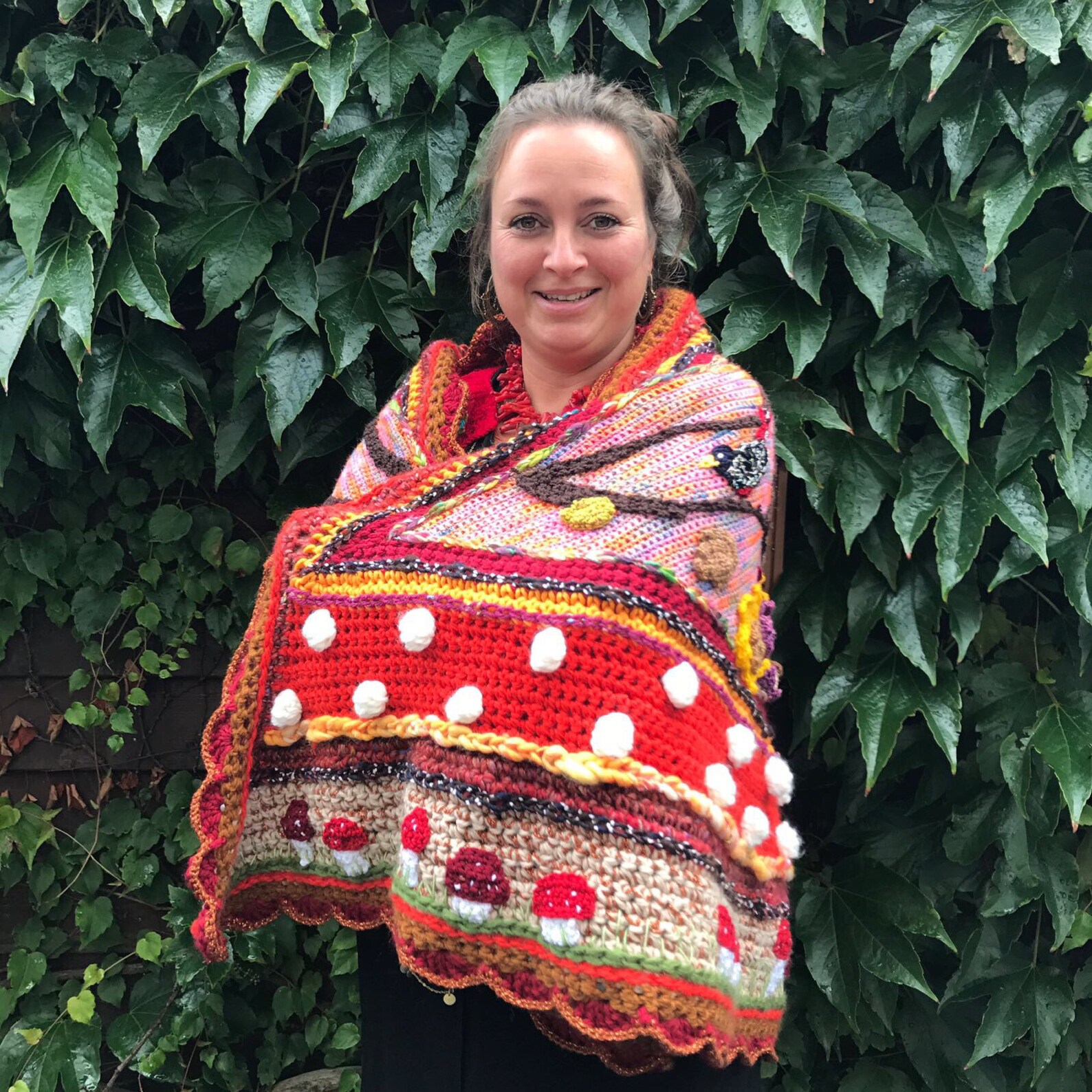 UK/USA Design Add-on Autumn Shawl Edition 2017 polleviewrap | Etsy