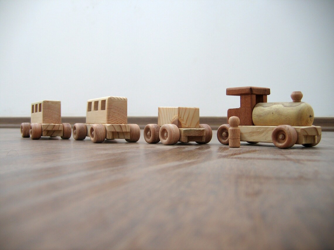 Trini the Wooden Toy Train - Etsy