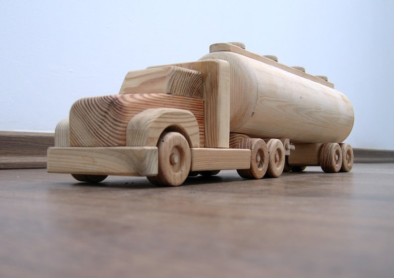 Tony the Large Tanker a Wooden Semi-trailer Toy Truck, Eco-friendly ...
