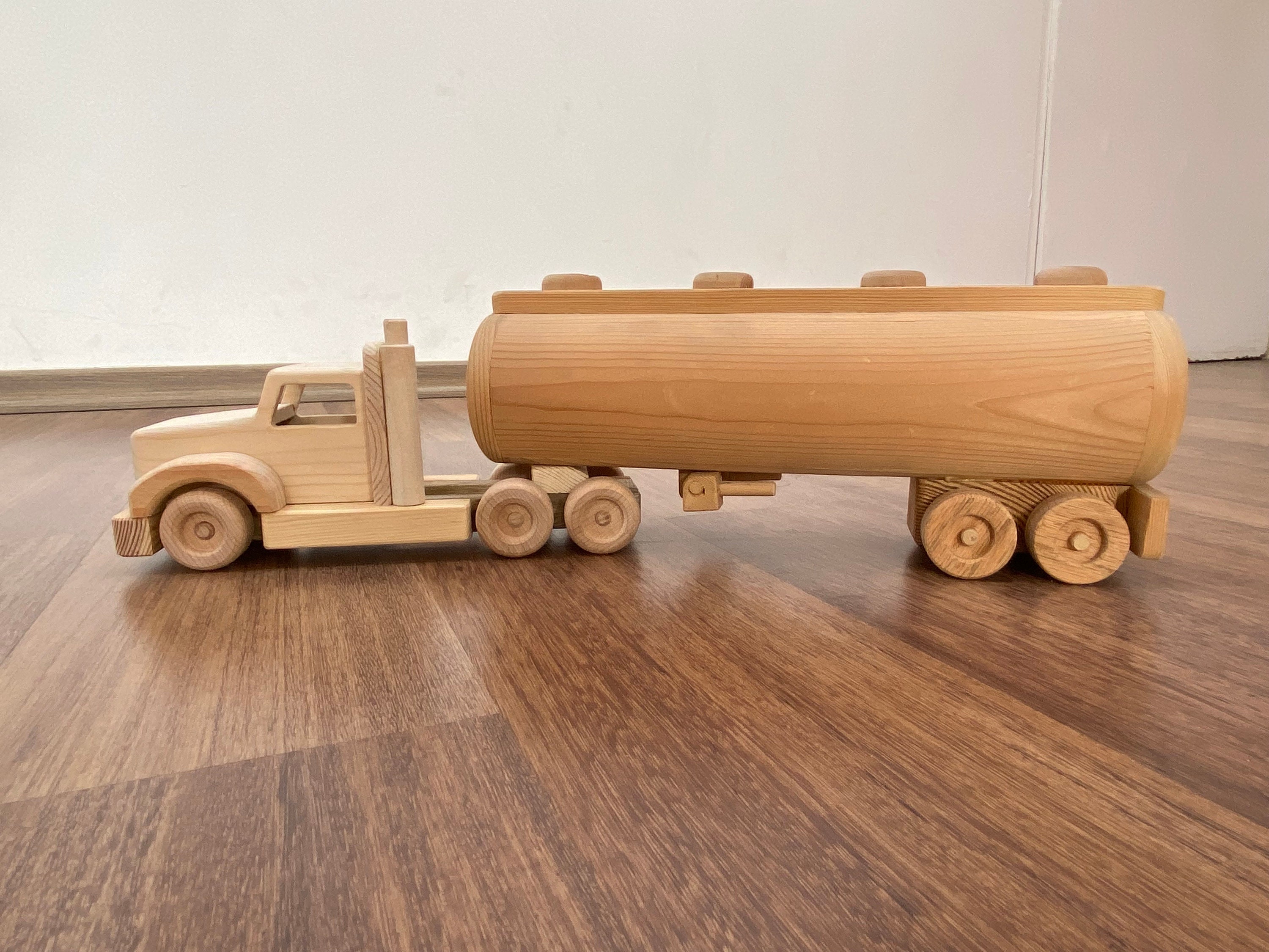 Tony the Large Tanker - a Wooden Semi-trailer Toy Truck, Eco-friendly ...