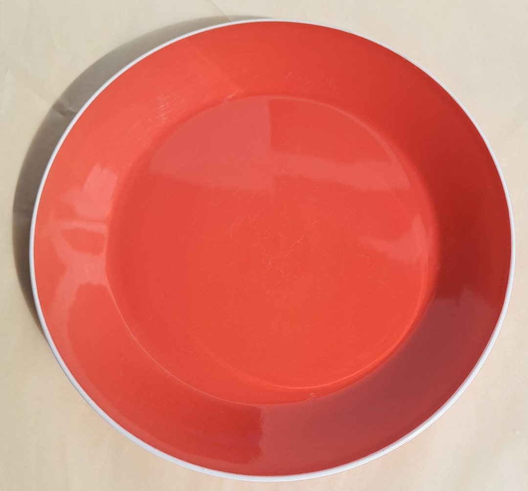 Angled Rim Red Color by ROOM ESSENTIALS Stoneware Collectible Dinner ...