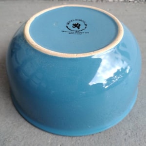 Royal Norfolk Blue Stoneware Bowl, 6 In. Gloss Color Finish Stoneware ...