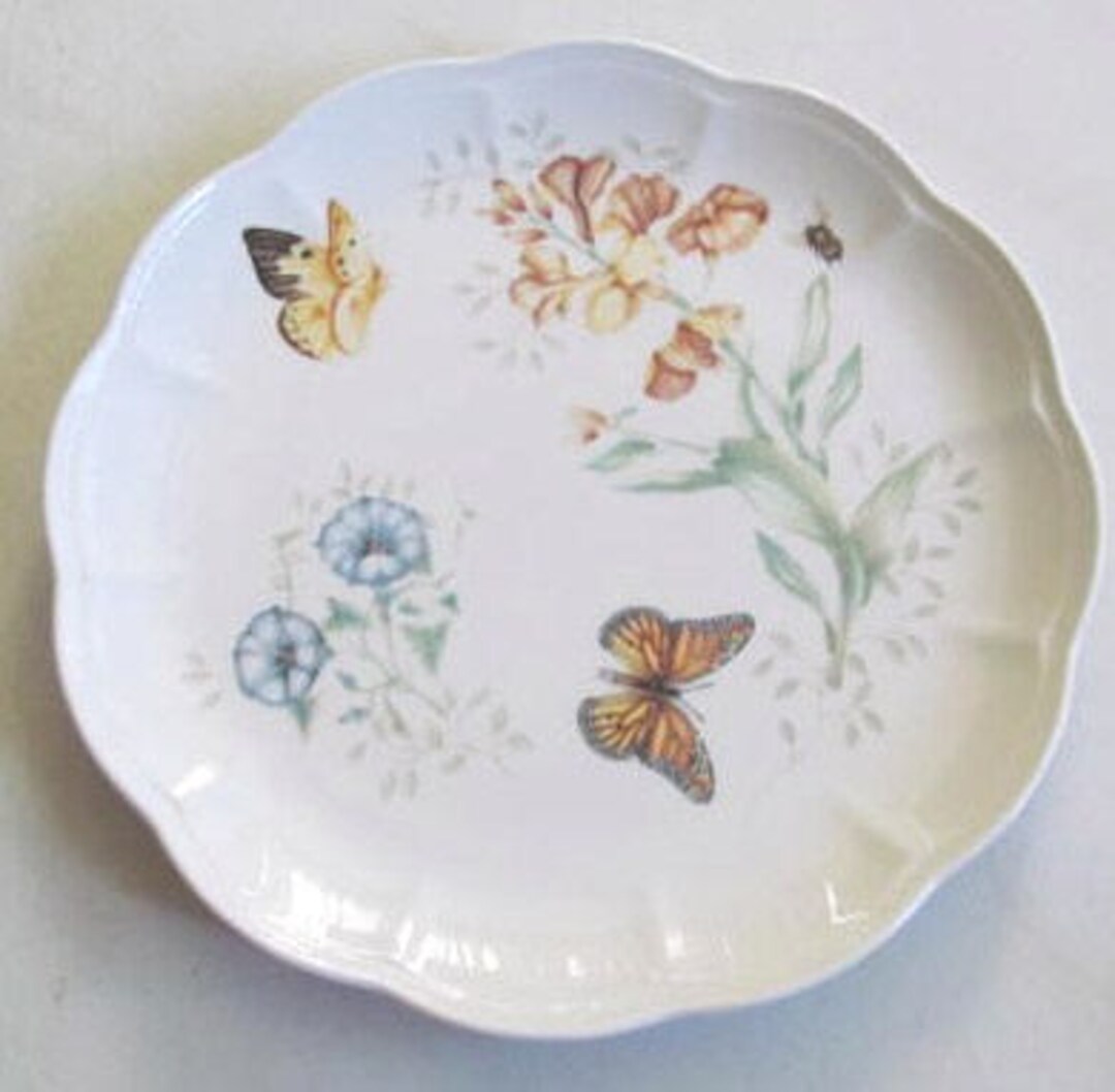 Lenox Butterfly Meadow Monarch Porcelain Collectible Large Dinner Plate ...