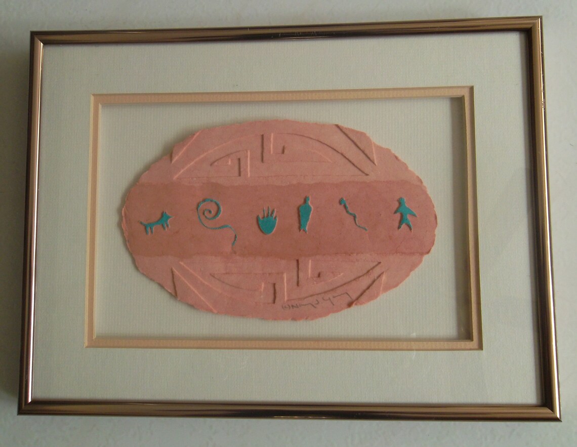 Handsigned Nancy J. Young Hand Cast Paper Series Petroglyph | Etsy