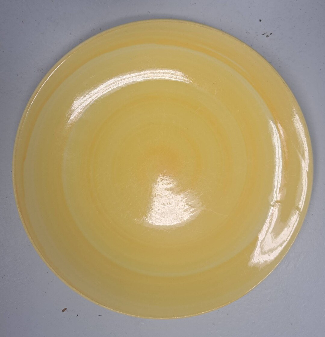 Swirl YELLOW Color Swirl Designs, Handpainted Collection Collectible ...