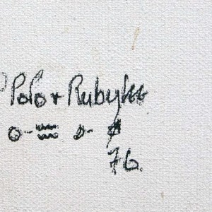 RARE Original, Signed 1976 Popo & Ruby Lee Oil Painting indian Girl ...