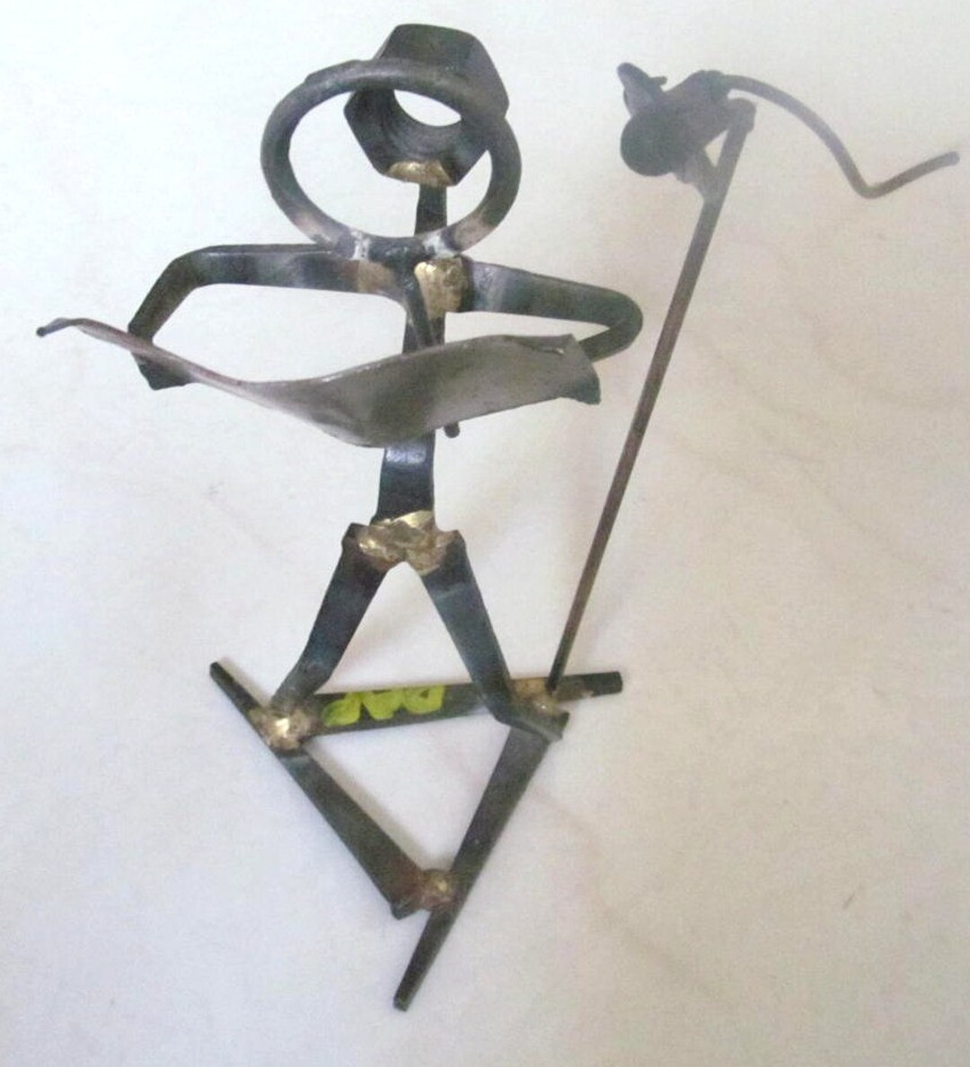 Handmade Recycled Metal "music Man" Sculpture Art by DAP - Etsy