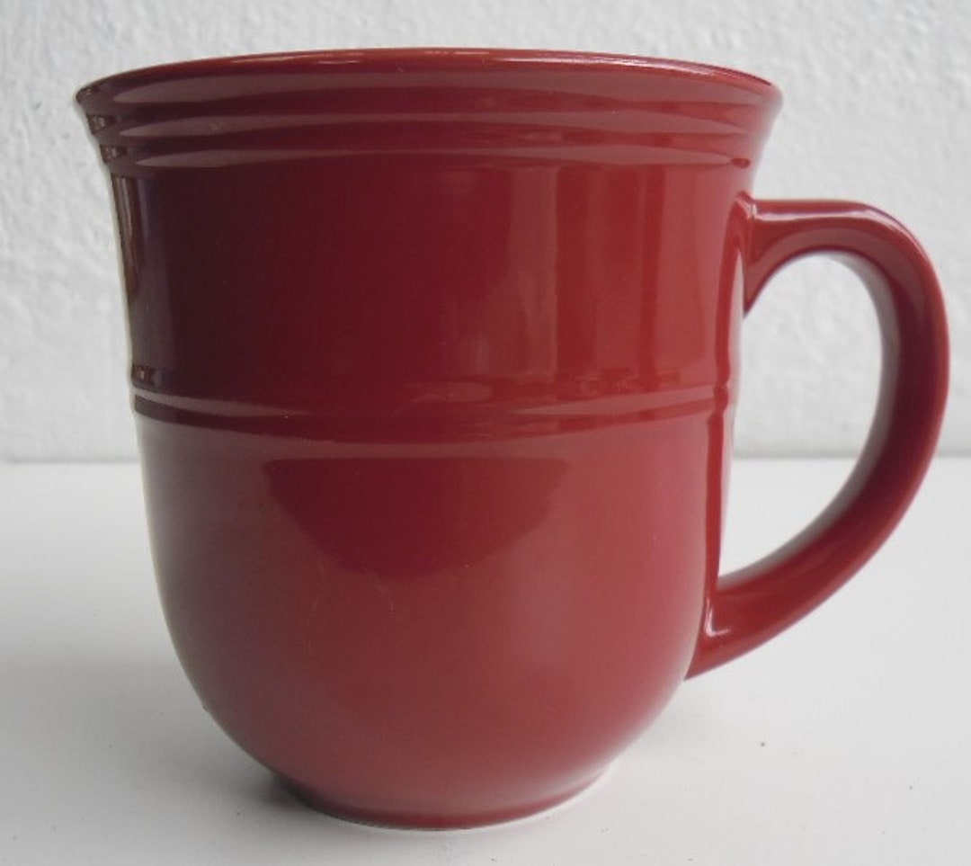 Red Large Coffee Mug amelia by MAINSTAYS Collection China Stoneware - Etsy