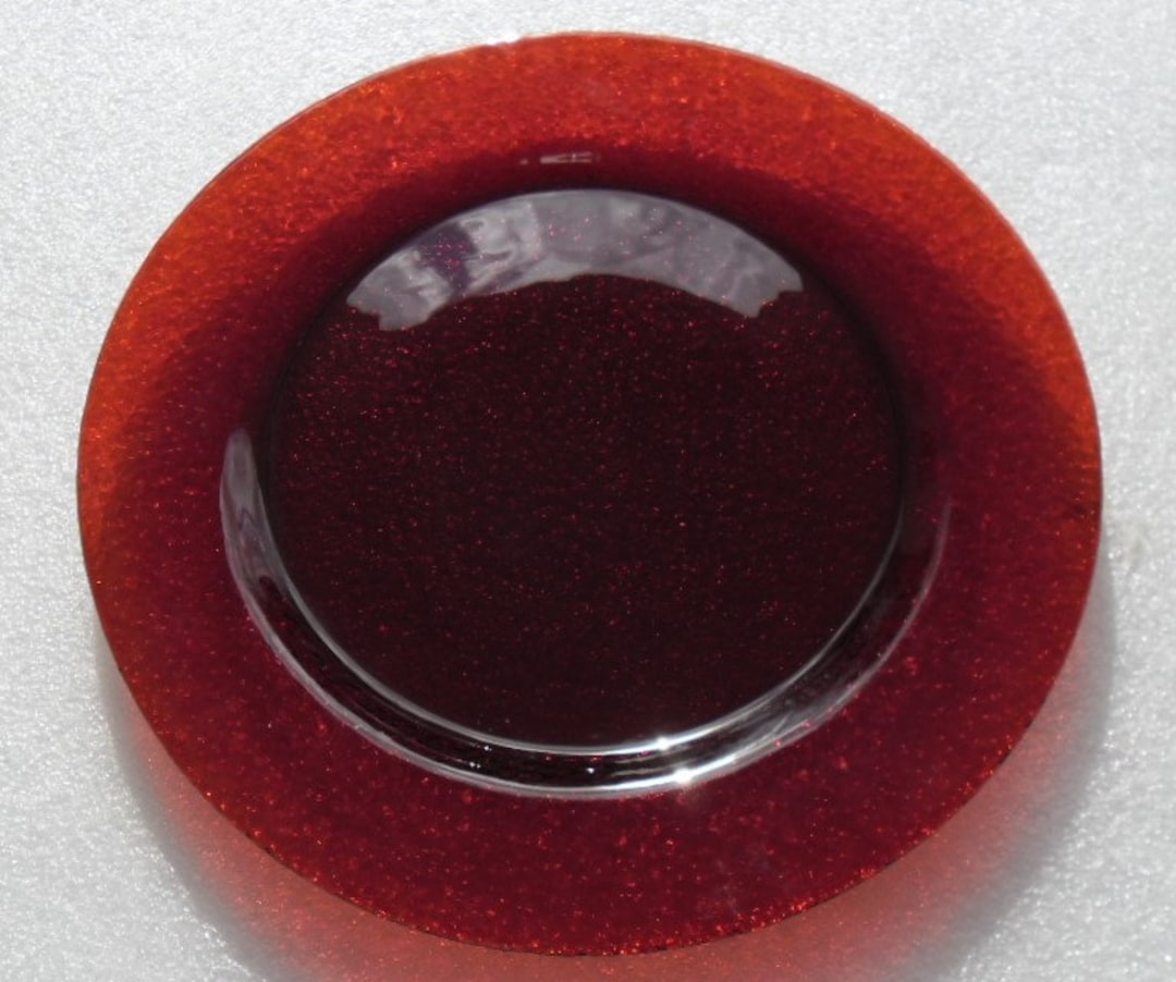Vintage (1) Deep Ruby Red Depression Solid Collectible Glass Large ...