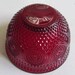 Ruby Red Pressed Glass Designed Glass Dinner/dessert Serving Bowl 5" - Etsy