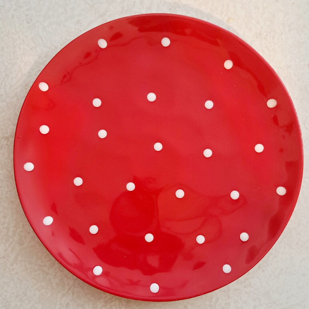 Maxwell & Williams Sprinkle Red Color Dinner Serving Plate Collectible ...