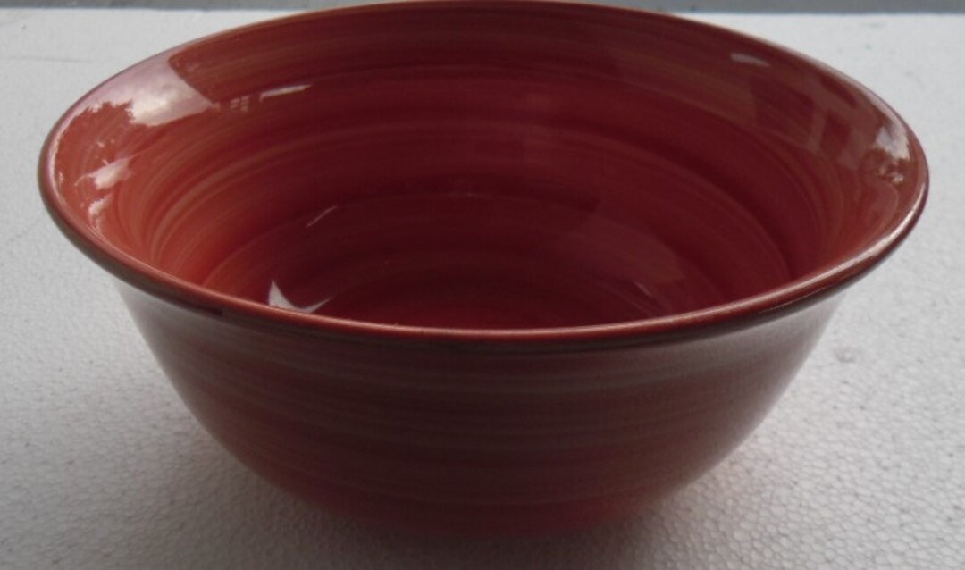 Swirl RED Color Swirl Designs, Handpainted Collection Collectible Soup ...