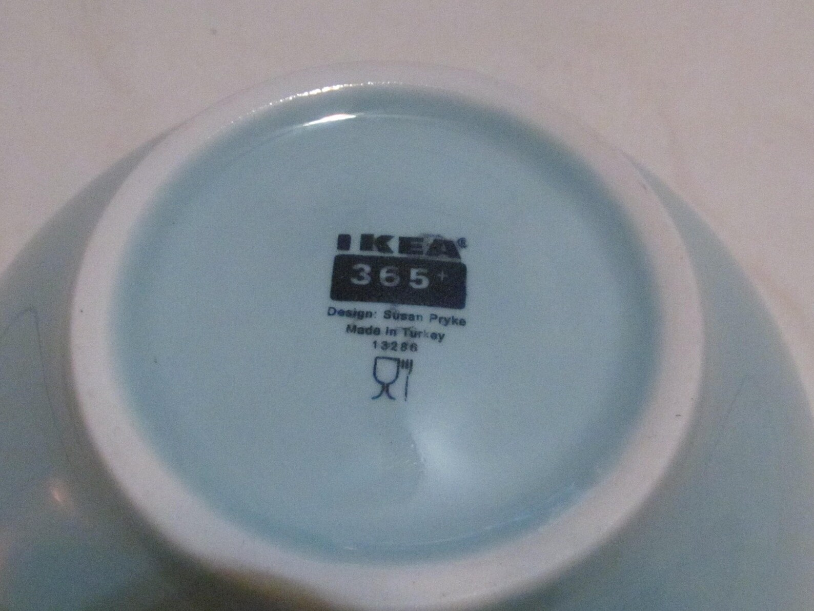 IKEA 3651 All Purpose Cereal Bowl Turquoise Light Blue - Etsy