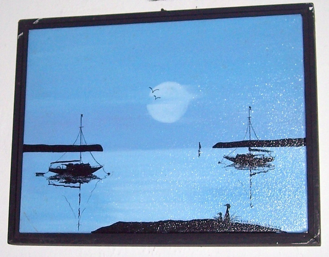 Signed LORRAINE ZENCHYK Boats Acrylic Art Oil Painting - Etsy