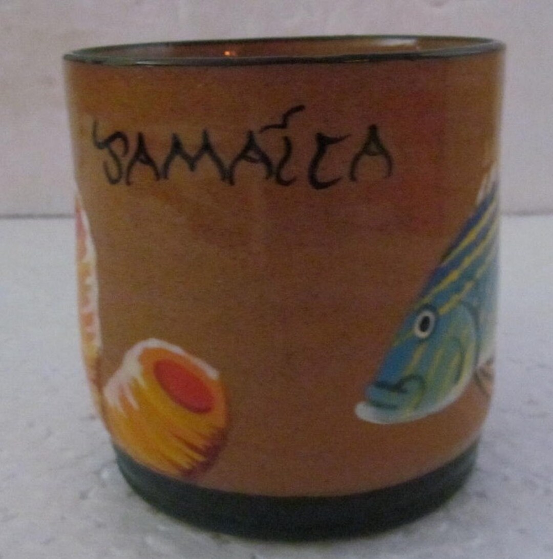 2001 Wassi Art Jamaica Handmade & Painted Ceramic Mug Dwayne Gardner - Etsy