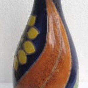 Vintage Artesa Handmade and Painted Ecuador Clay Art Sunflower Pottery ...