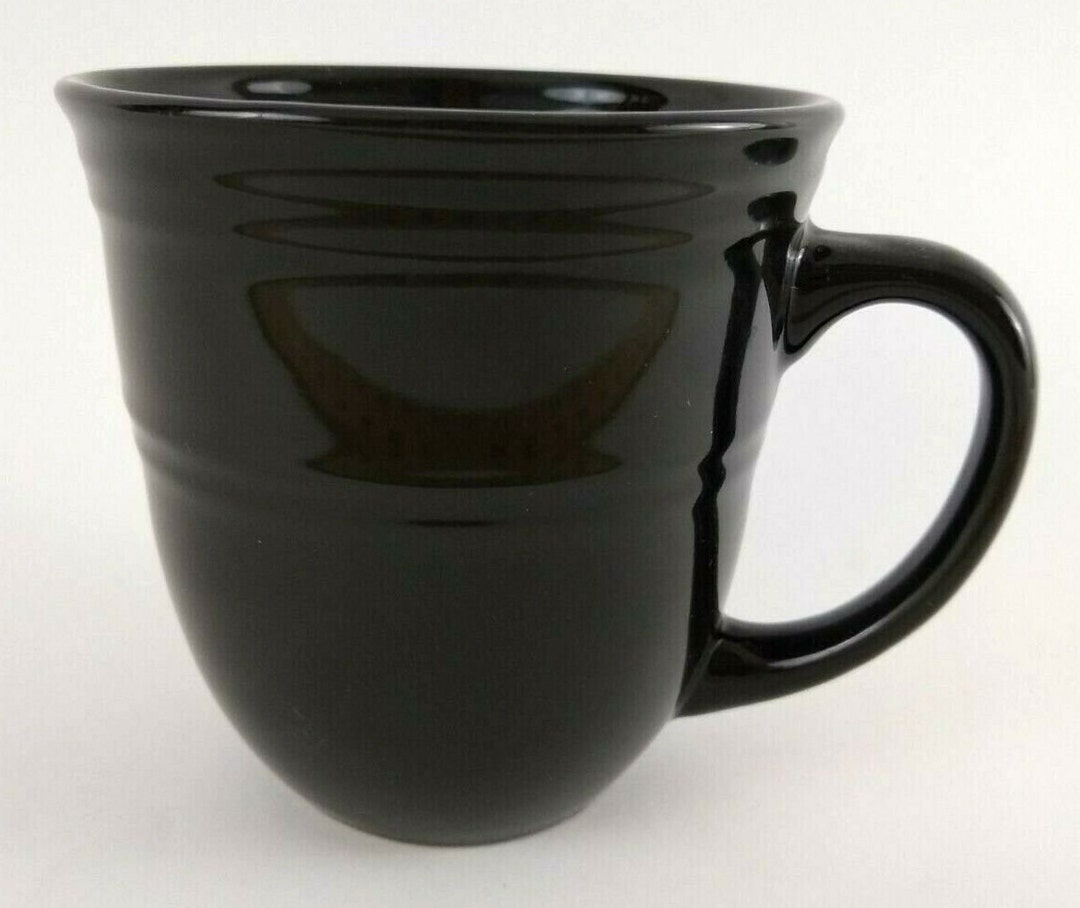 Black Large Coffee Mug "amelia" Gloss by MAINSTAYS Collection China ...