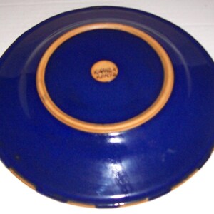 Handmade Ceramic Cobalt Cobalt Blue & Gold Side Plate Signed - KINANDA ...