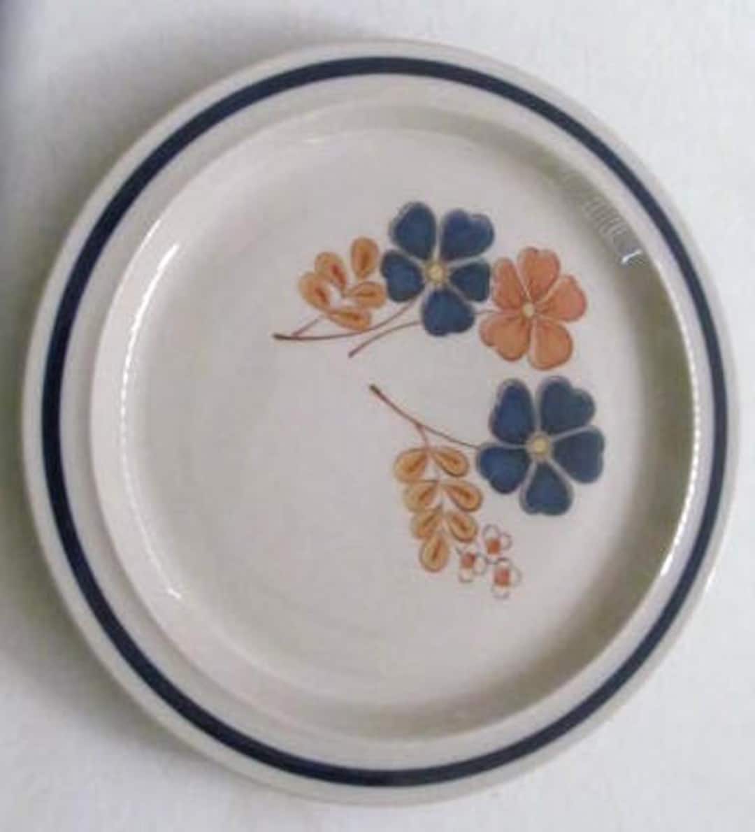 Vintage Newcor Stoneware Reflection Pattern Collectible Salad Plate ...