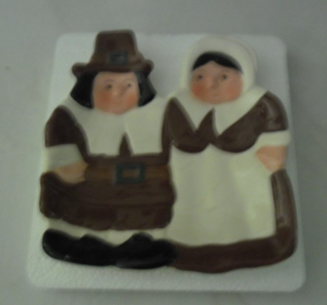 The Pilgrims "thanksgiving" Collectible Seasonal Ceramic Spoon Rest by ...