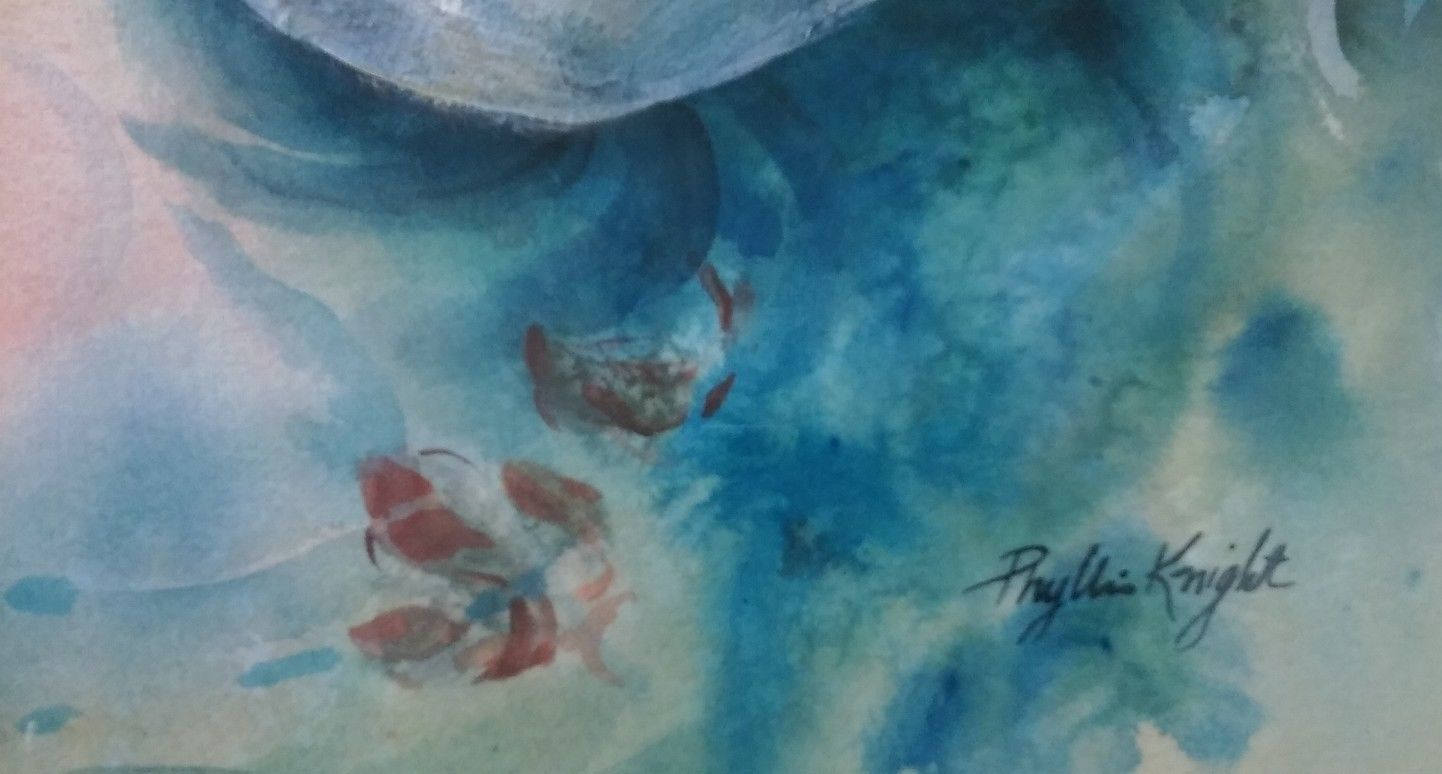 Original & Signed Phyllis Knight Mixed Media Art FISH Collage | Etsy