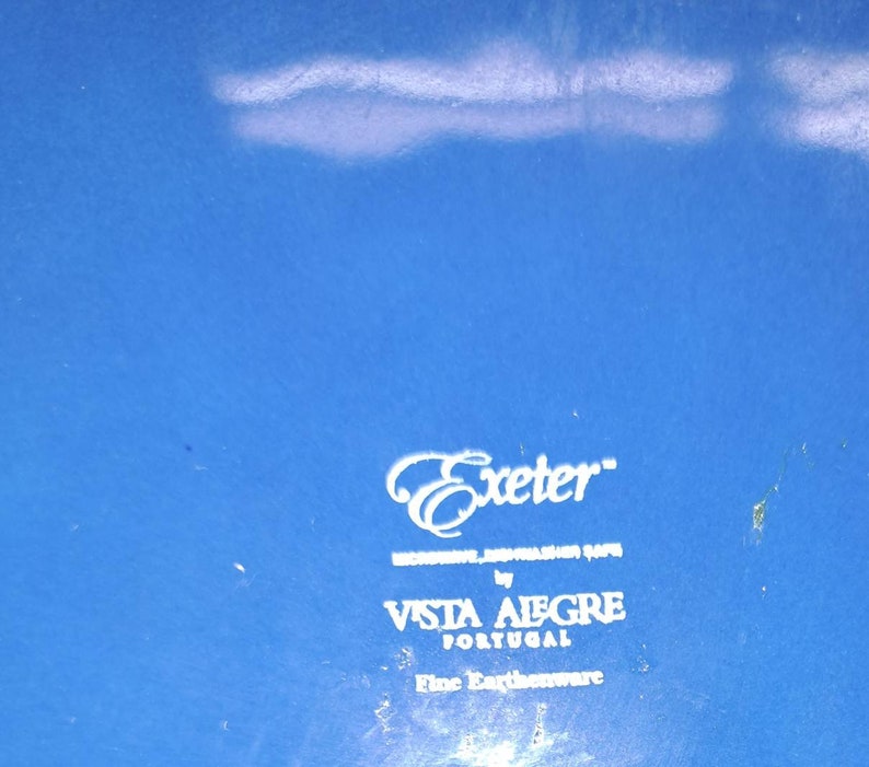 Exeter Vista Alegre Blue Color Fine Eartheware Collectible - Etsy