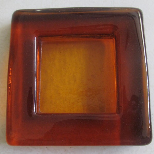 Blenko Brown Ashtray - Etsy