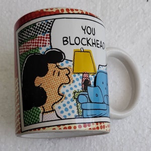 Peanuts Lucy Charles Schultz Snoopy "you Blockhead" Comic Strip ...