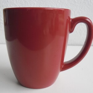 Vintage (1) Red Color Corelle by Corning Collectible Stoneware Mug - Etsy