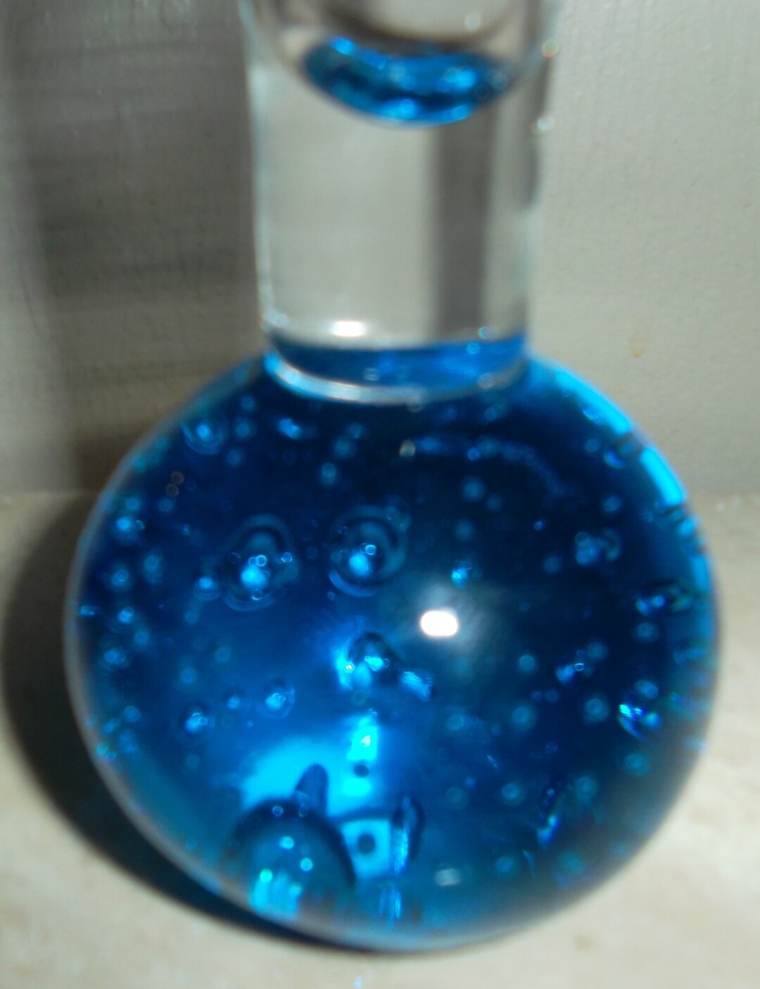 Handblown Funnel Tall Shape Glass in Cobalt Blue With Controlled ...
