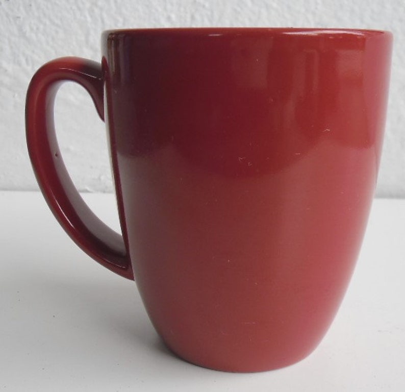 Vintage (1) Red Color Corelle by Corning Collectible Stoneware Mug - Etsy