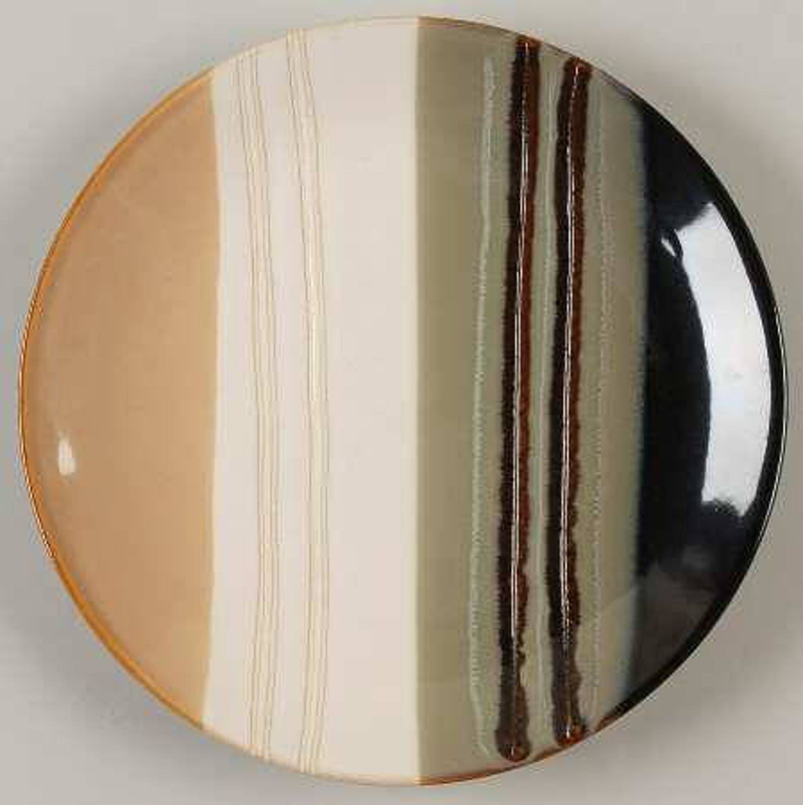 Jazz by HOMETRENDS- Collectible Side Plate Striped Bands, Smooth, Coupe ...