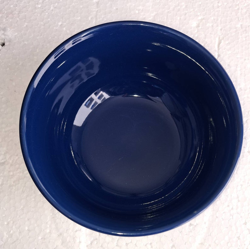 Royal Norfolk Royal Blue Stoneware Bowl 6 In. Gloss Color - Etsy