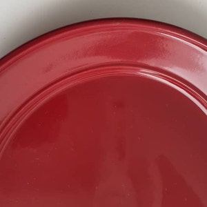 Salad Plate Red Amelia by MAINSTAYS Collection China Stoneware - Etsy