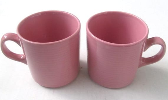 Vintage 2 Rose Color Concentrix Collectible Ceramic Mugs | Etsy