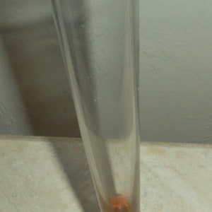 Handblown Bohemia Crystal Tall Funnel Glass With Amber Color Controlled ...