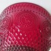 Ruby Red Pressed Glass Designed Glass Dinner/dessert Serving Bowl 5" - Etsy