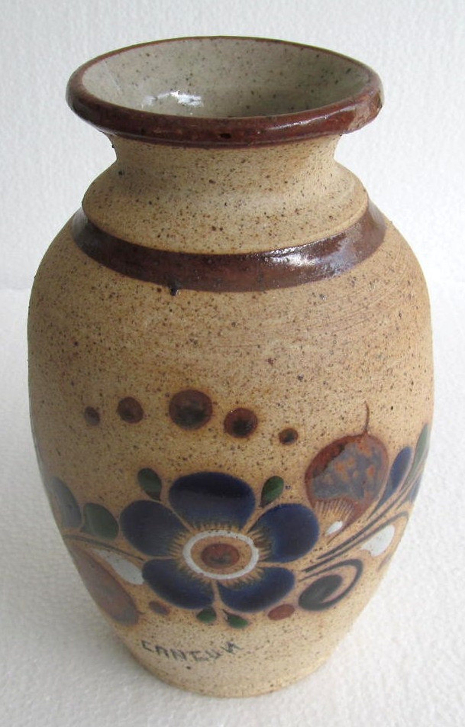 Tonala Handmade Ceramic Collectible Pottery Vase MEXICO by JC | Etsy