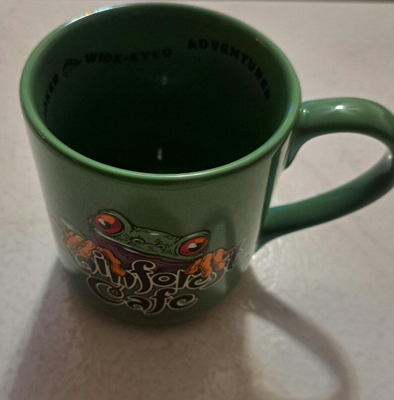 Rainforest Cafe Frog Mug, Green Paraglazed Ceramic Coffee Mug - Etsy
