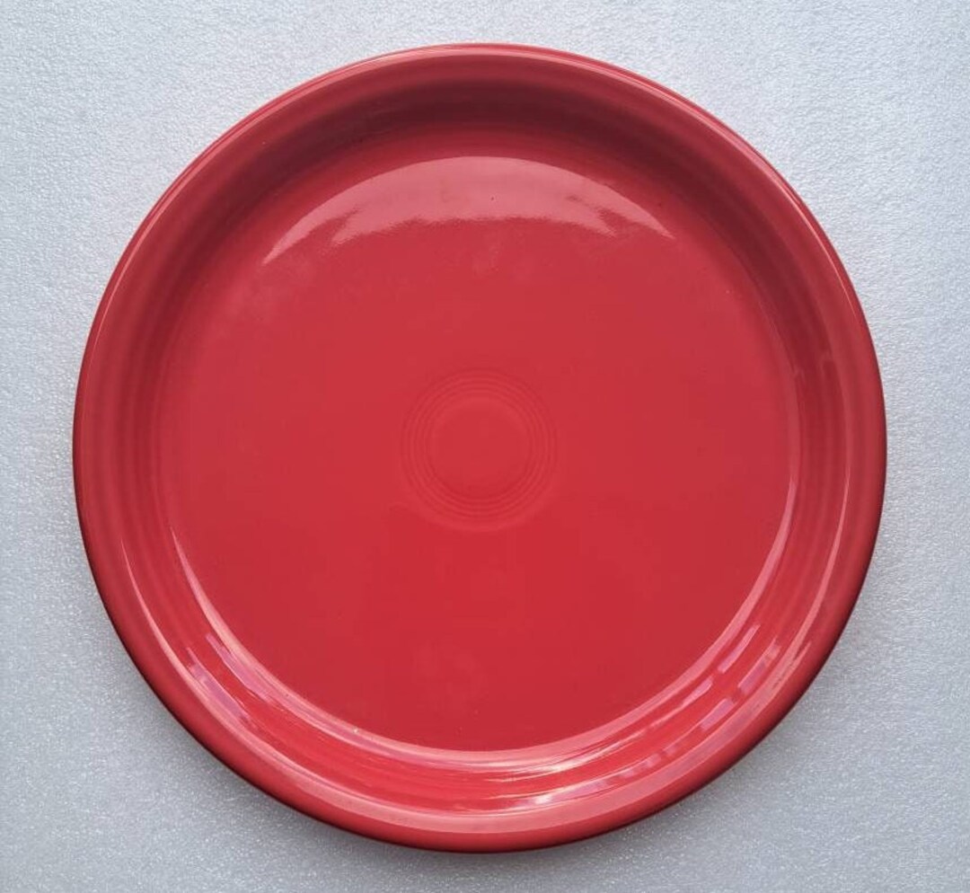 Original Genuine Collectible Fiesta-red Color Dinner Plate by Homer ...