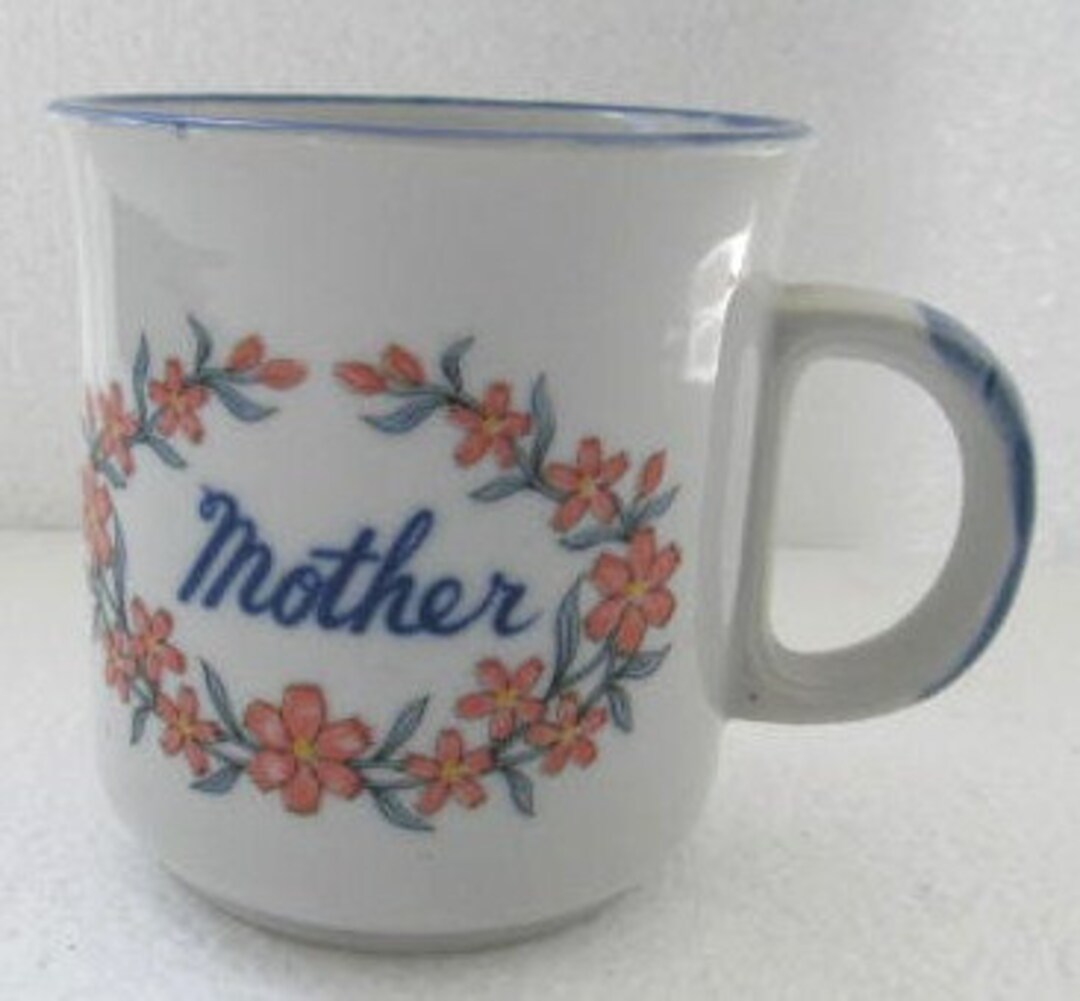 Original Mother Flower Power Collectible Ceramic Cup Made in Korea - Etsy