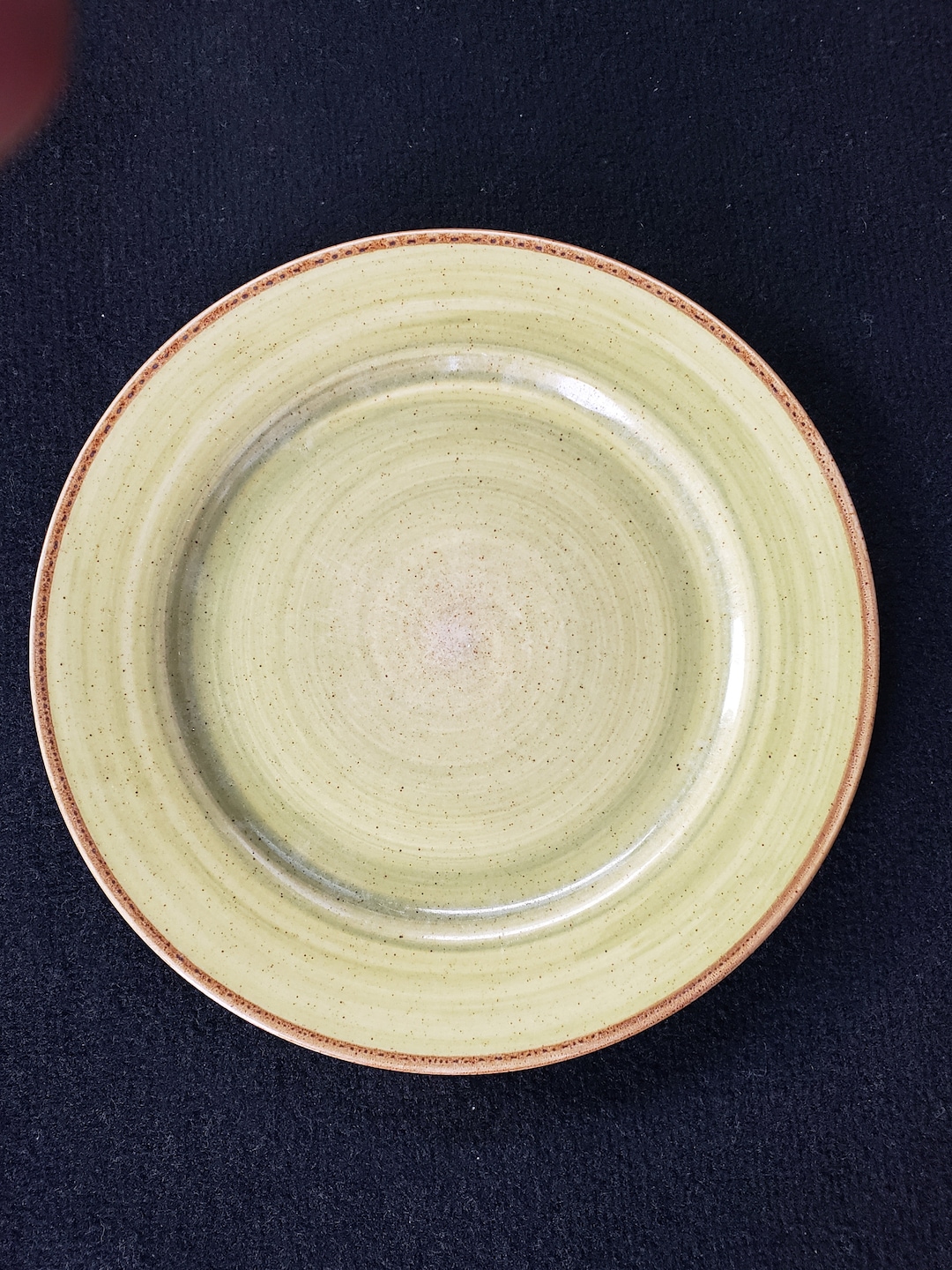 Thomson Pottery Green Swirl Dinnerware Set: Bowl, and Plate - Etsy