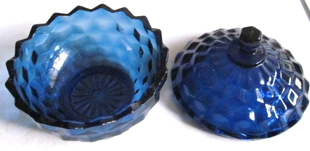 Vintage Indiana Glass Whitehall Pattern Cobalt Blue Color - Etsy