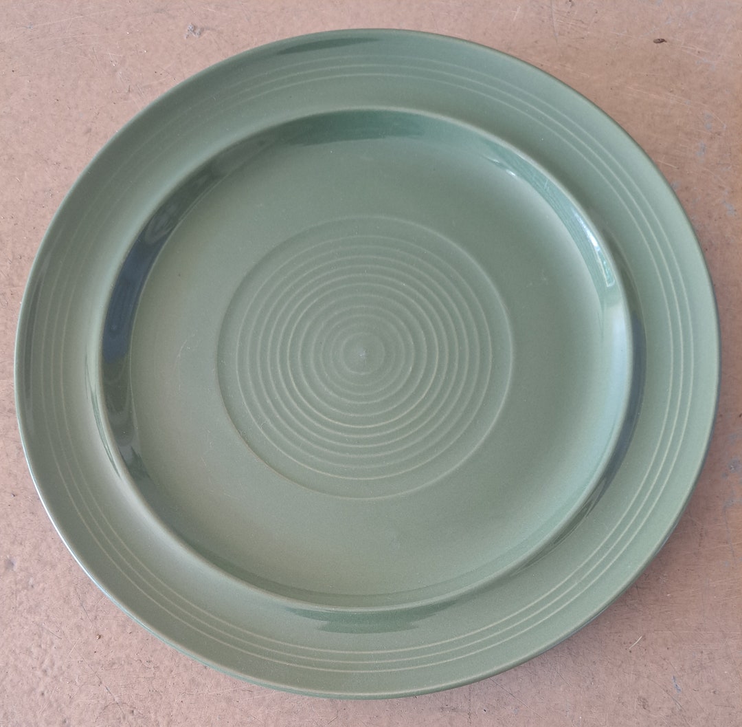 Concentrix Green Color by Lynns China Large Dinner Plate Looks Like ...