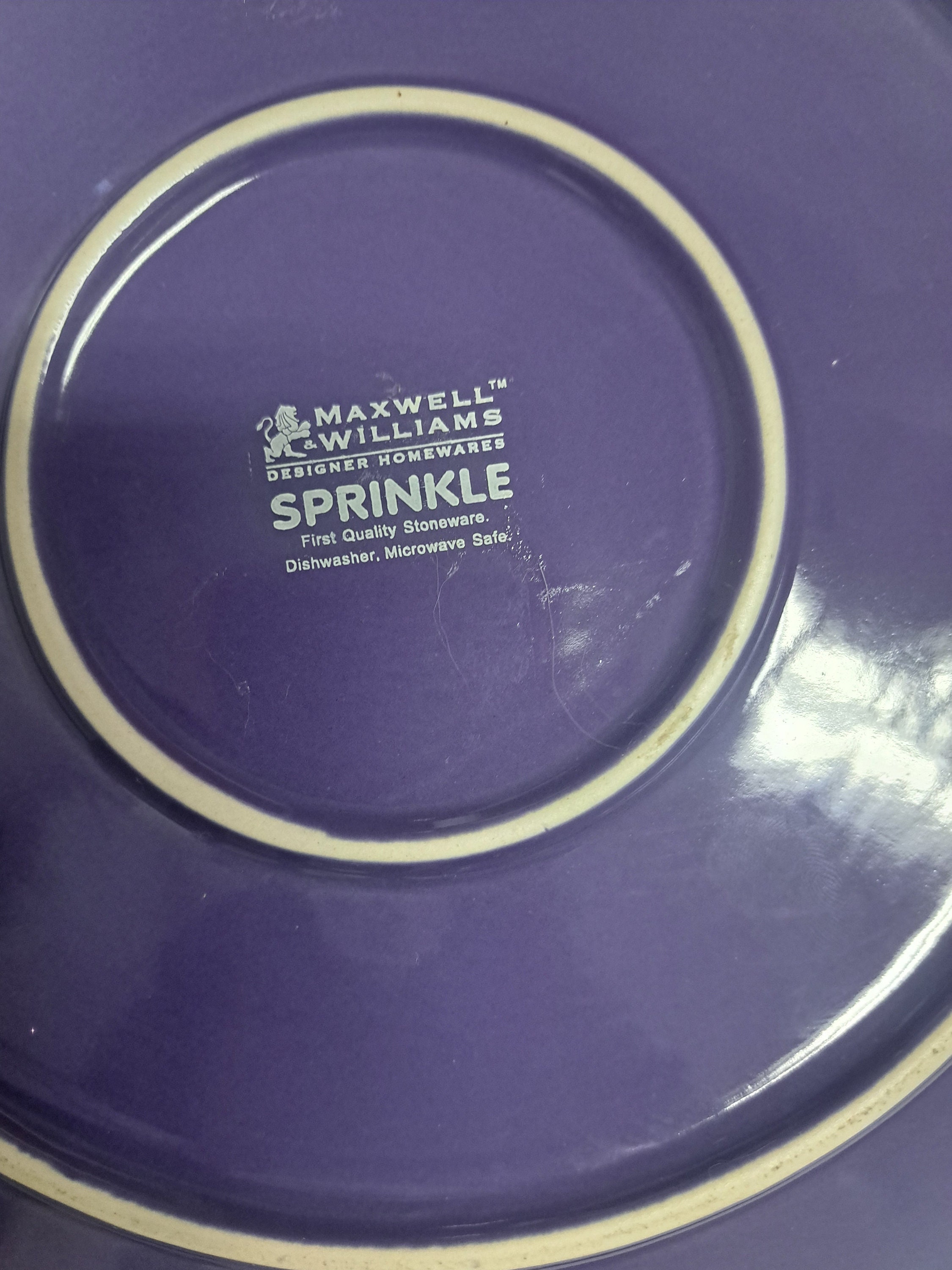 Maxwell & Williams Sprinkle Purple Color Serving Plate Collectible ...