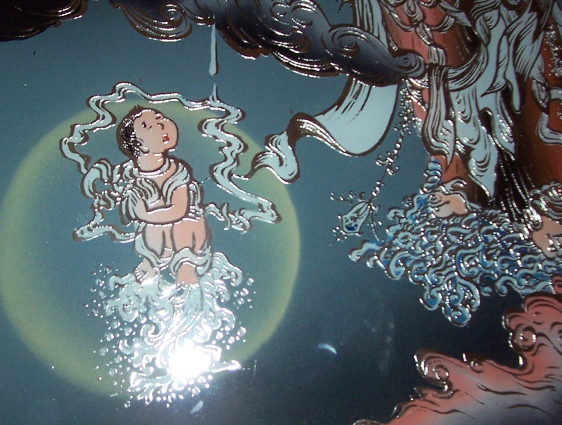 Signed Chinese New Year Oriental Huxian Jinshan Peasant Art | Etsy